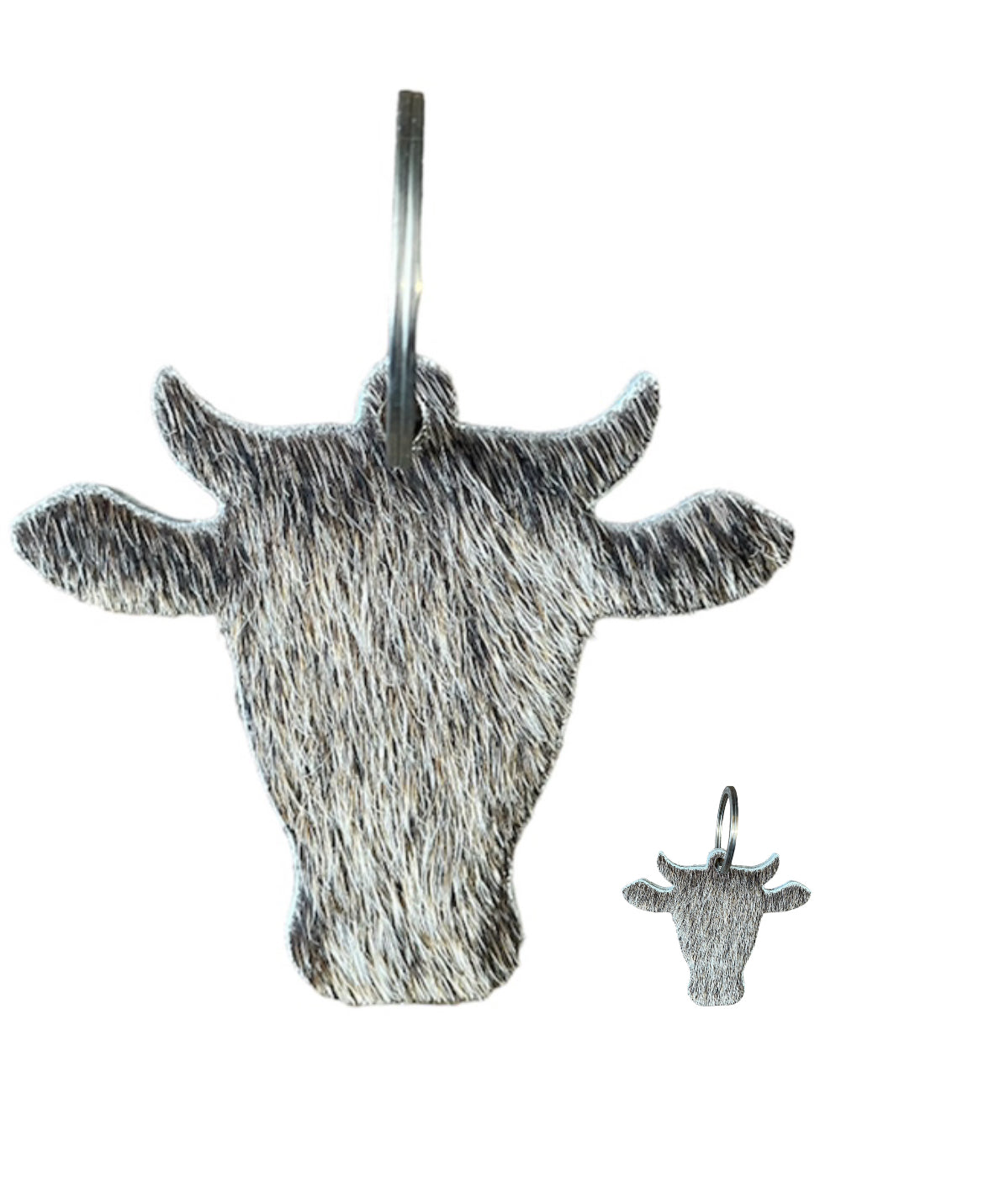 A8768 - Double Sided 100% Hair On Hide Leather Cow Keychain – Rawhide ...