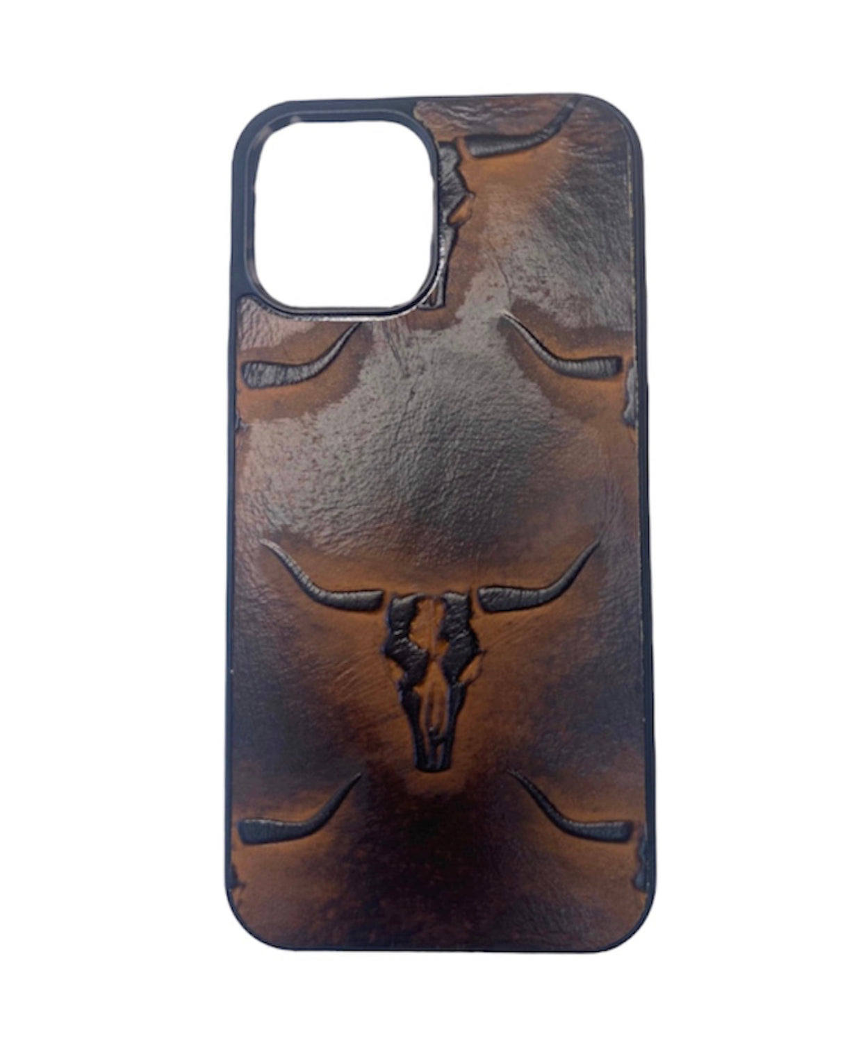 A8596 - IPhone 15 Tooled Leather Case – Rawhide Western
